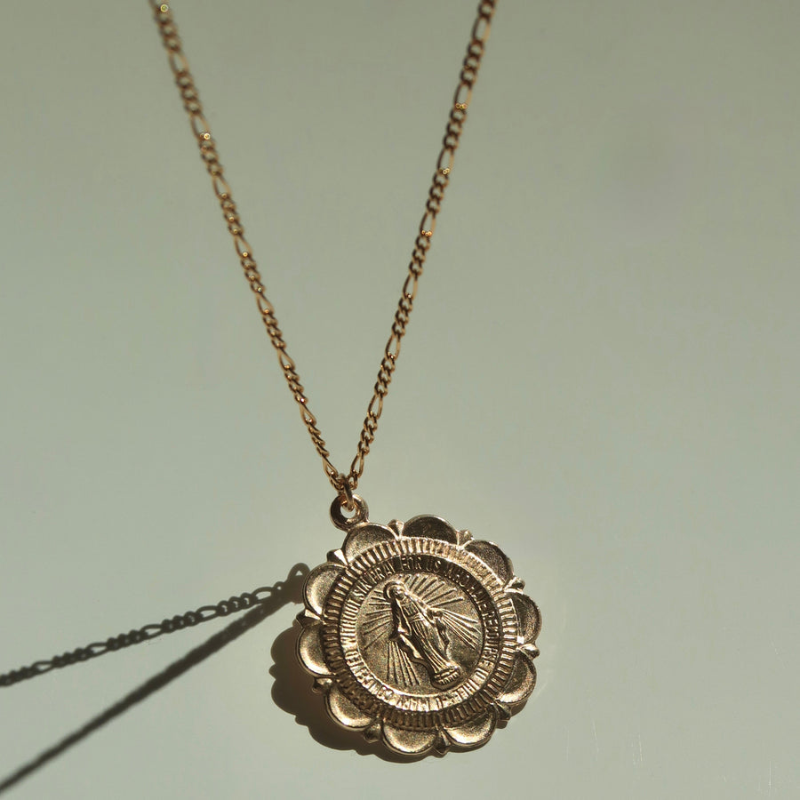 Our Lady Virgin Mary Coin Necklace | Truly Blessed Jewels